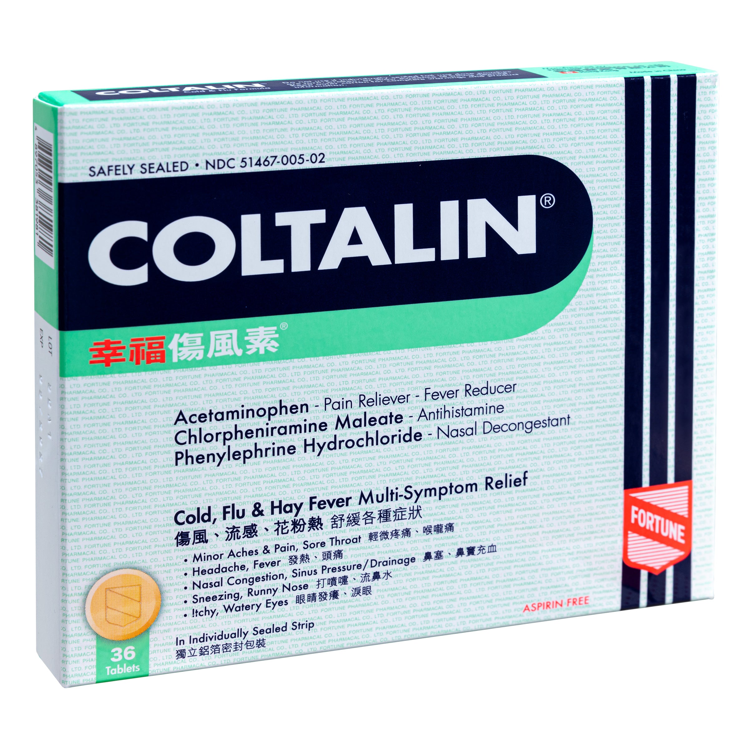 Fortune Coltalin Medicine | Cold Tablets for Treatment