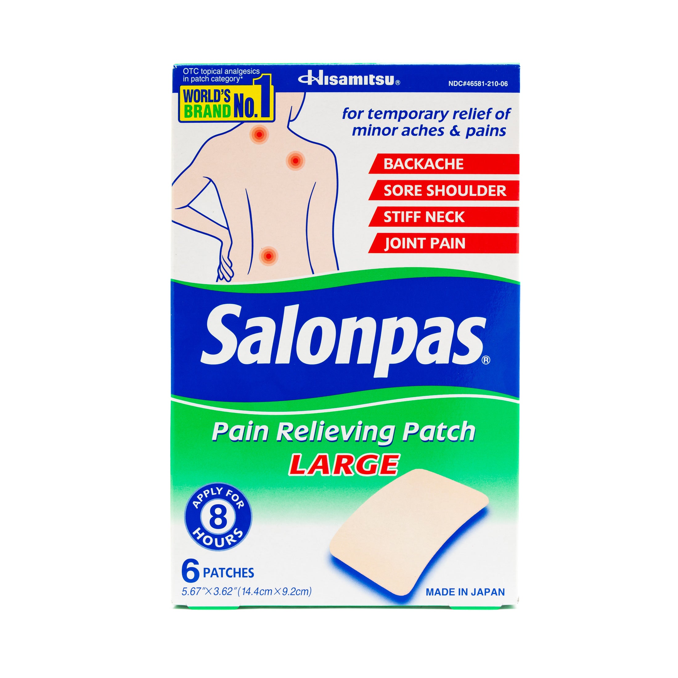 Salonpas Pain Relieving Patch Muscle and Joint Pain Relief