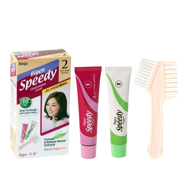 Bigen Speedy With Brush Light Warm Chestnut - Hoyu Japanese Hair Color ...